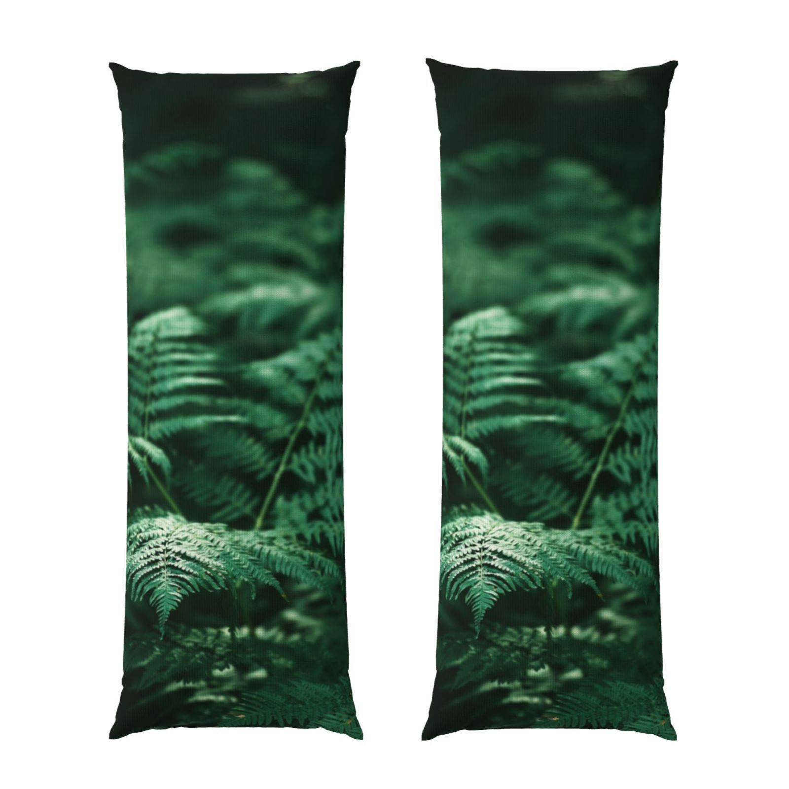 Qokaie Ferns Leave Green Foliage Print Cotton Hypoallergenic Body ...