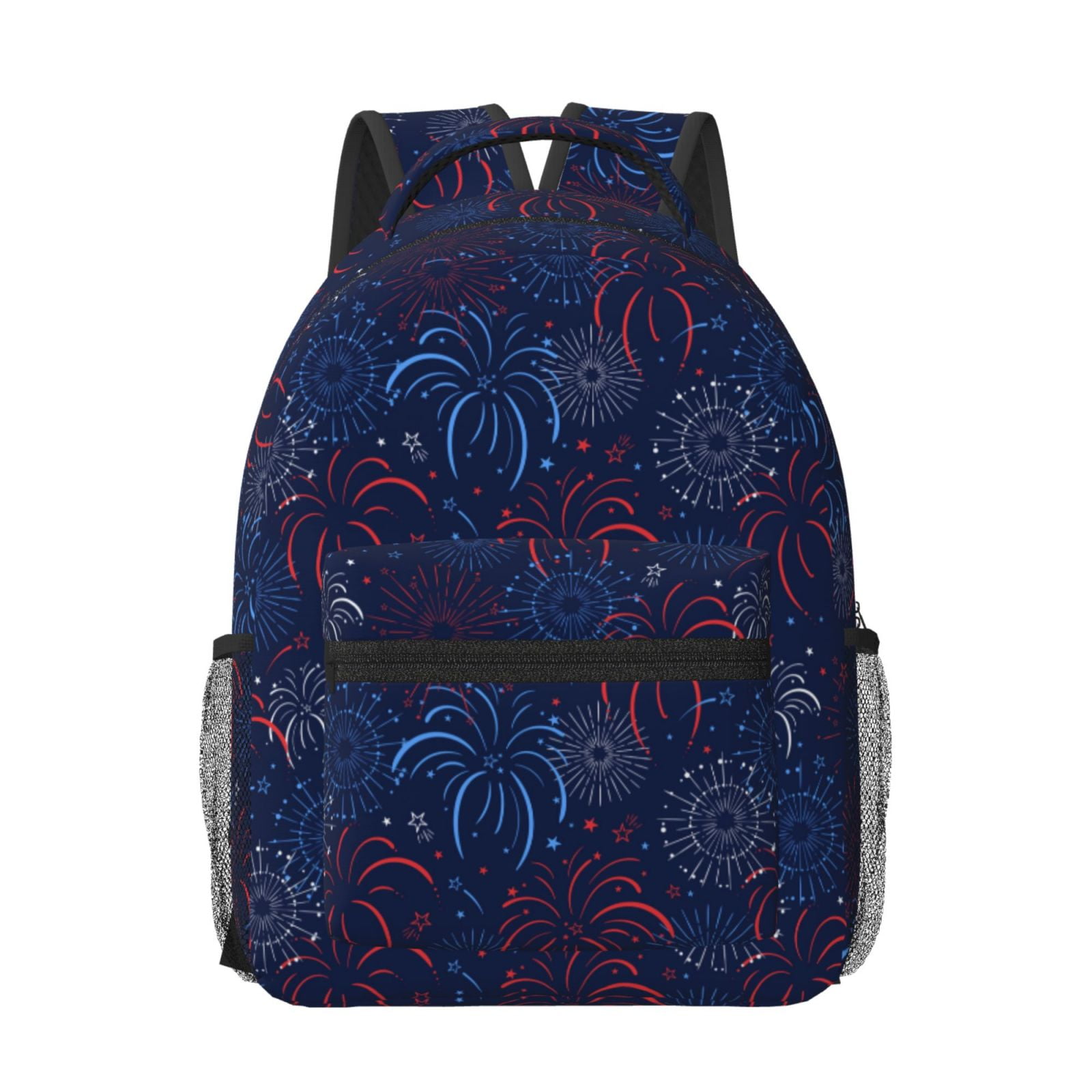 Qokaie Firework Style School Backpack Travel Bag for Men & Women ...