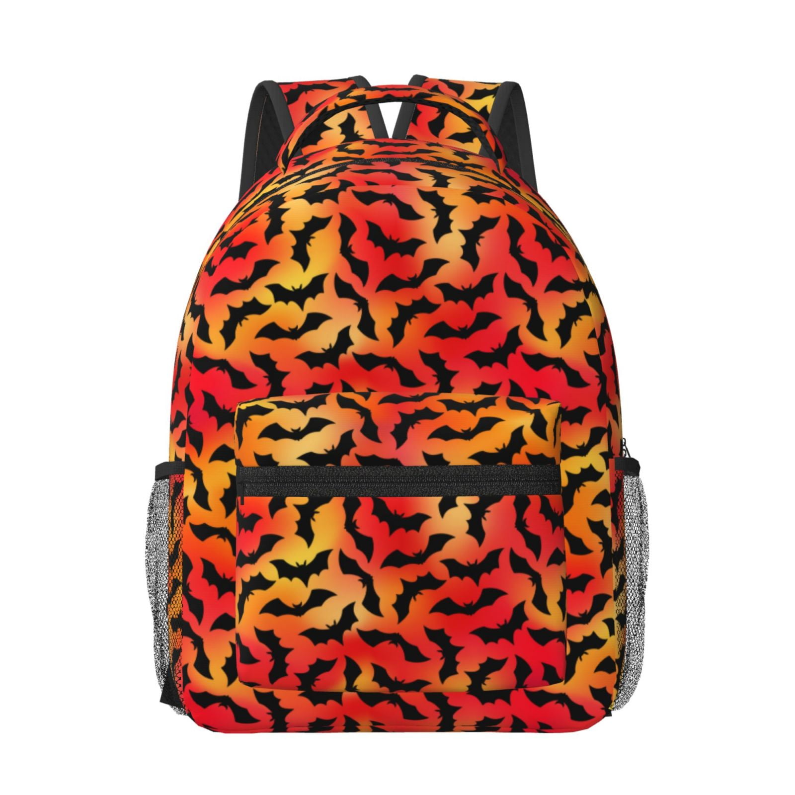 Qokaie Flying Black Bat Style School Backpack Travel Bag for Men ...