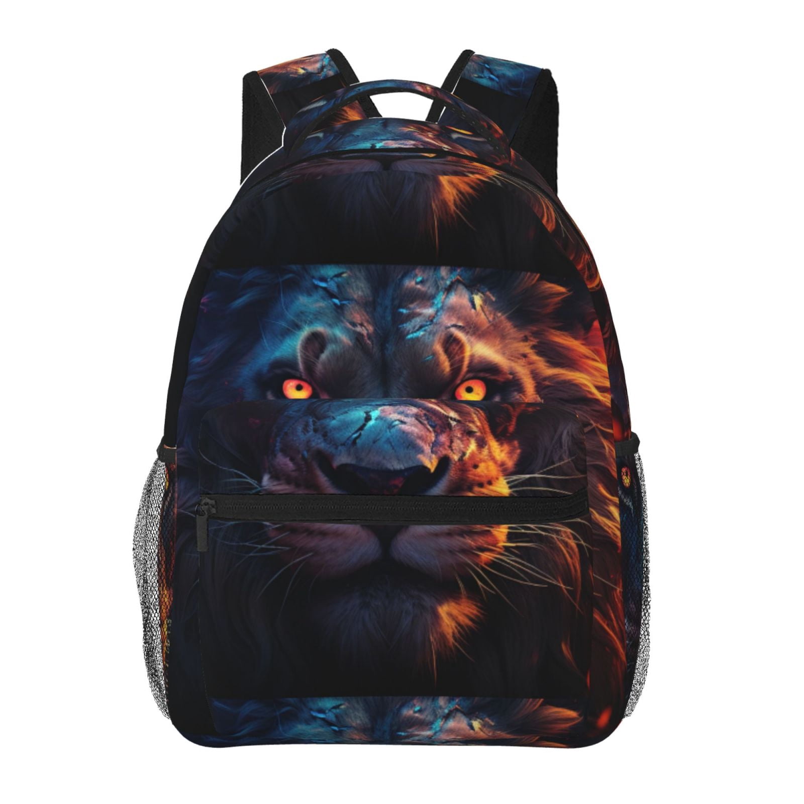 Qokaie Forest Cool Lion Printed Lightweight Casual Bag, Ergonomic ...