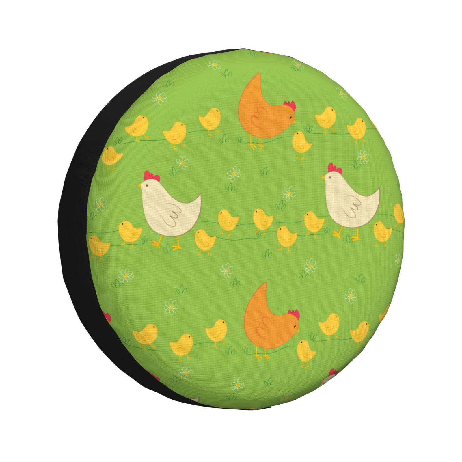 Qokaie Funny Chicken Pattern Tire Cover, Waterproof Leather Wheel Cover ...