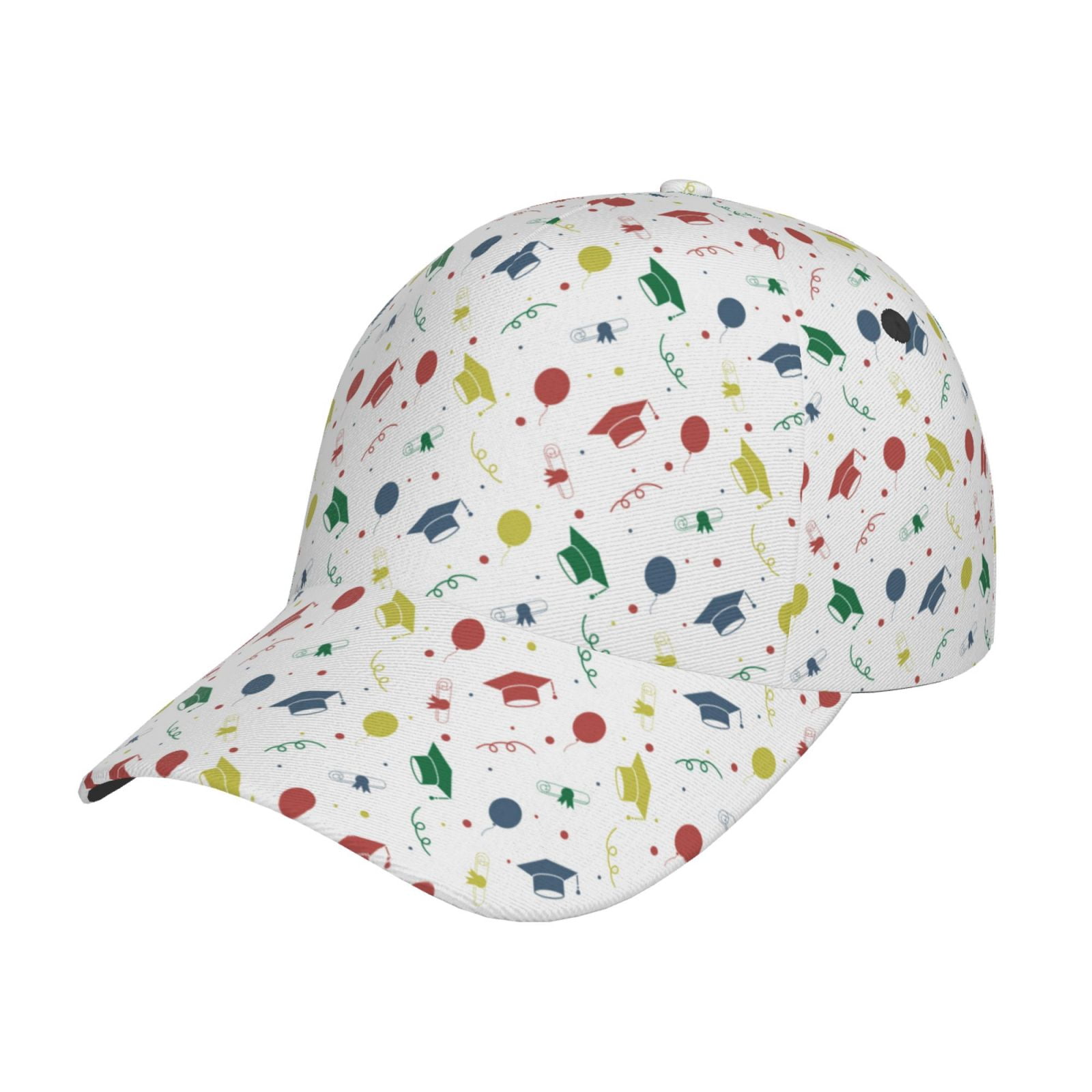 Qokaie Happy Graduation Print Baseball Cap Golf Dad Hat Adjustable ...