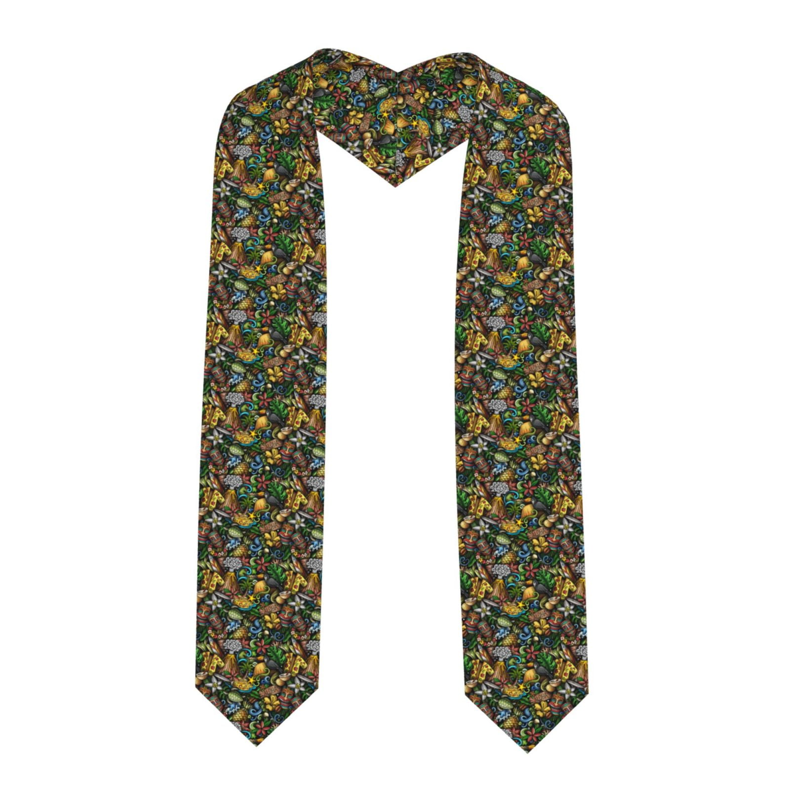Qokaie Hawaiian Culture Symbols Pattern Graduation Shawl Stole ...