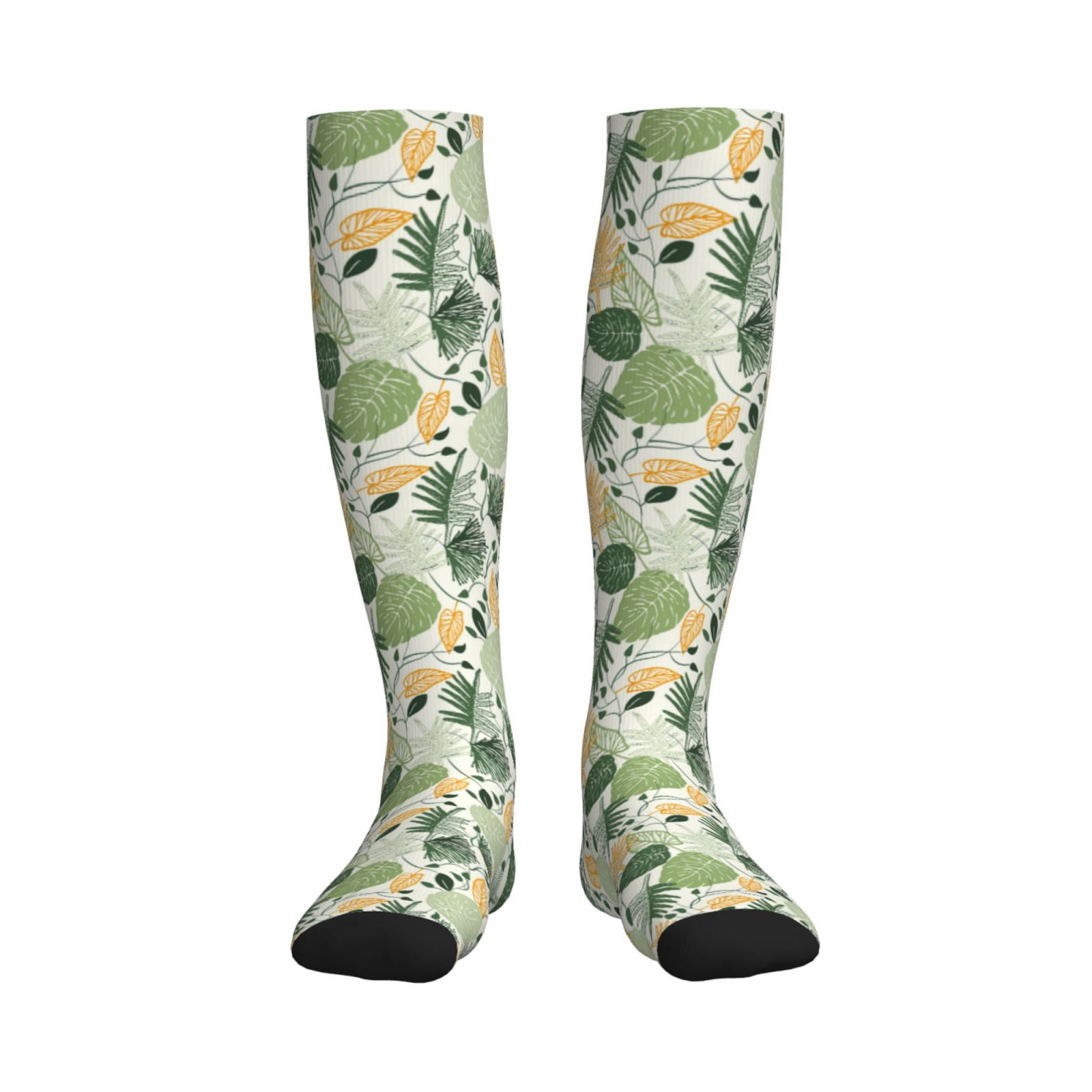 Qokaie Hawaiian Style Drawing Sports Compression Socks - Comfortable ...