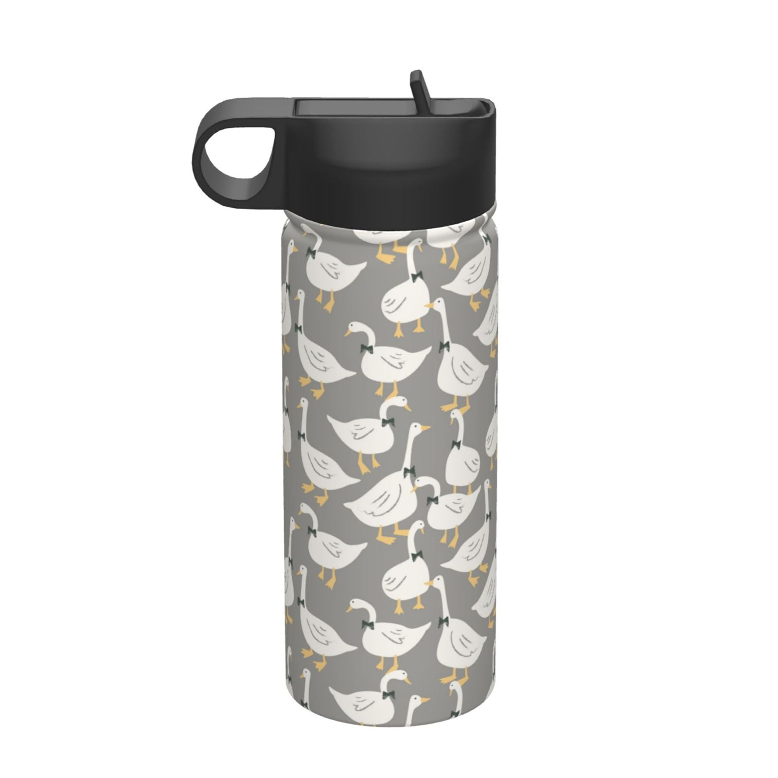 Qokaie Herd of ducks Pattern 18oz Insulated Water Bottle, Stainless ...