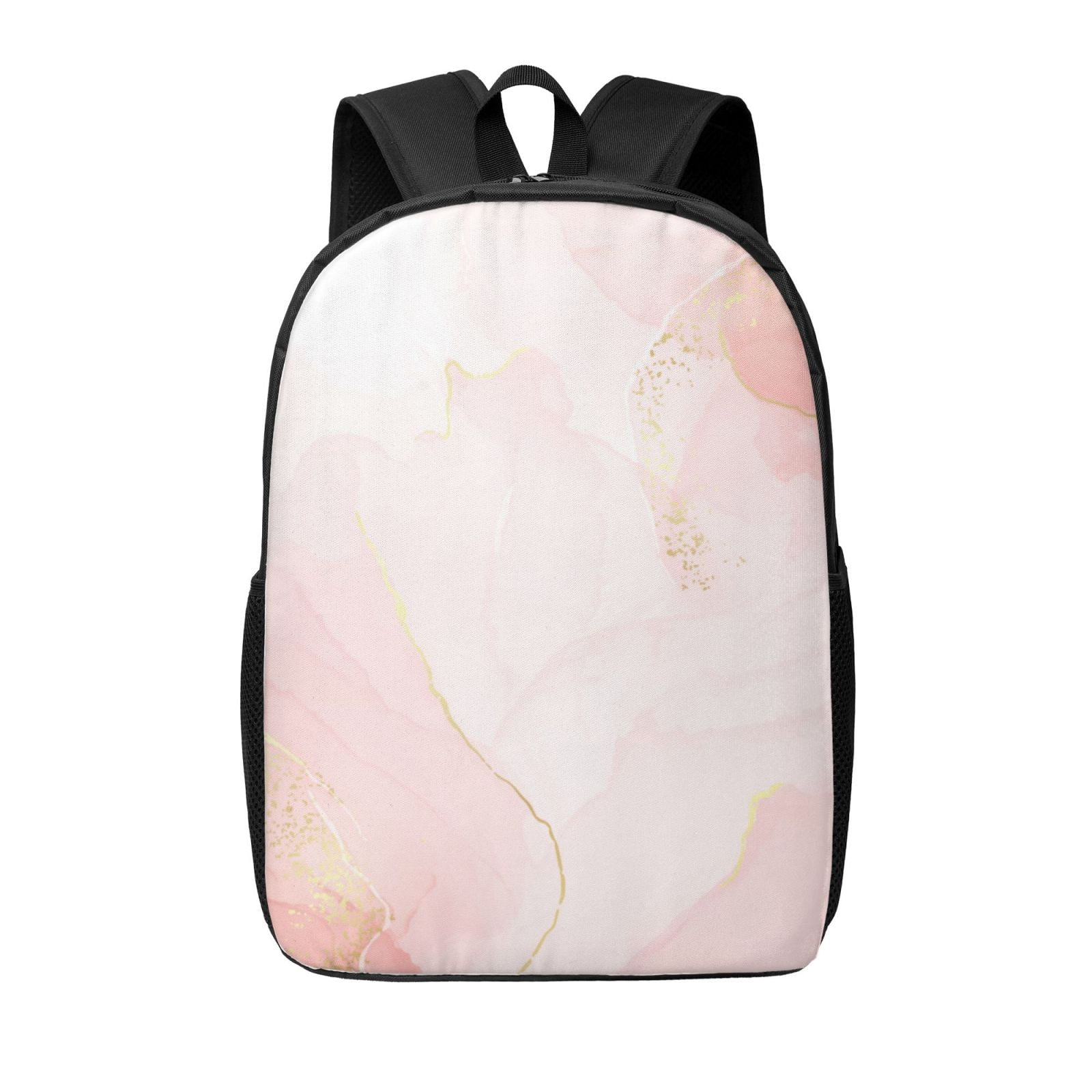 Qokaie Marble Printed Durable 17in Student Backpack – Versatile for ...