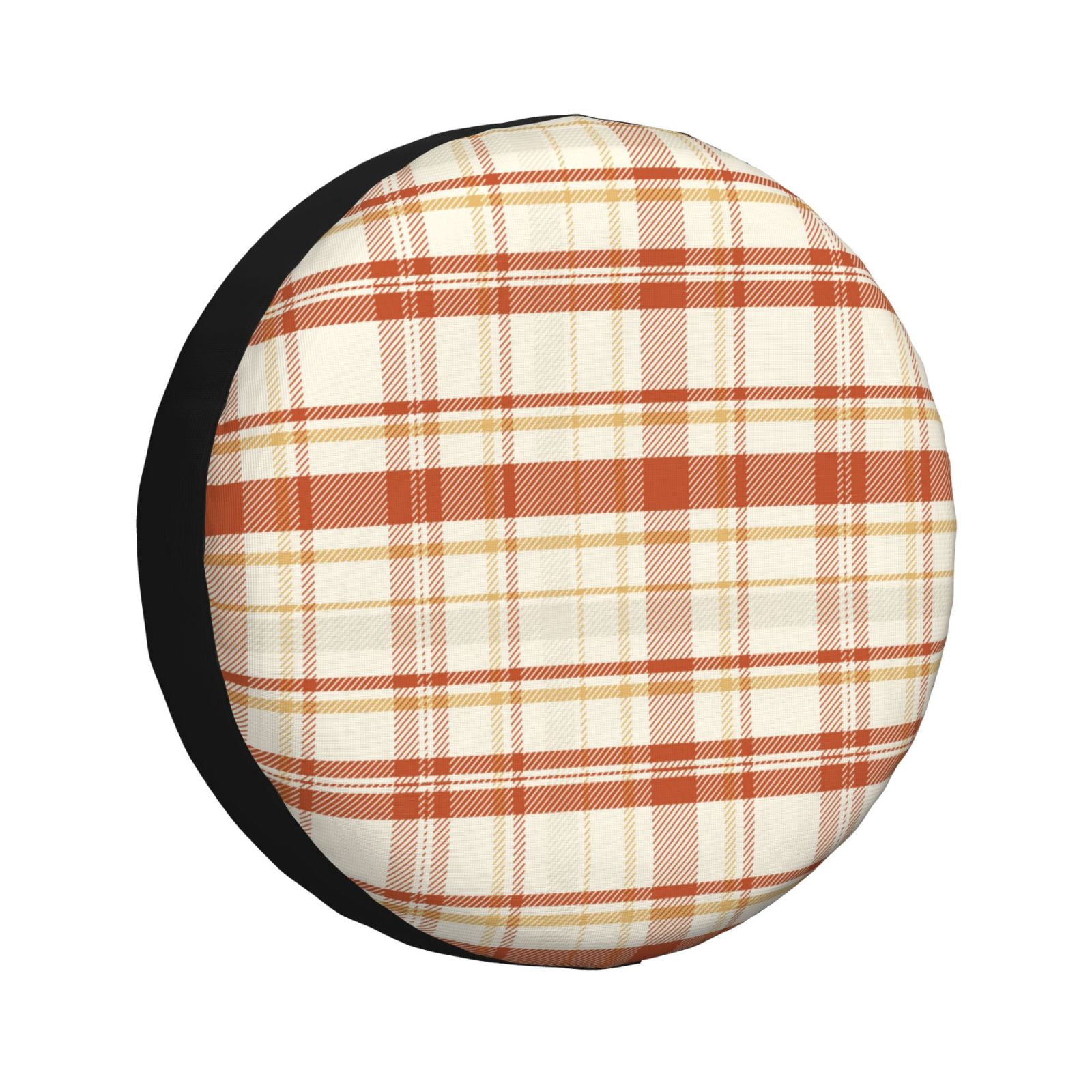Qokaie Minimalist plaid Pattern Tire Cover, Waterproof Leather Wheel ...