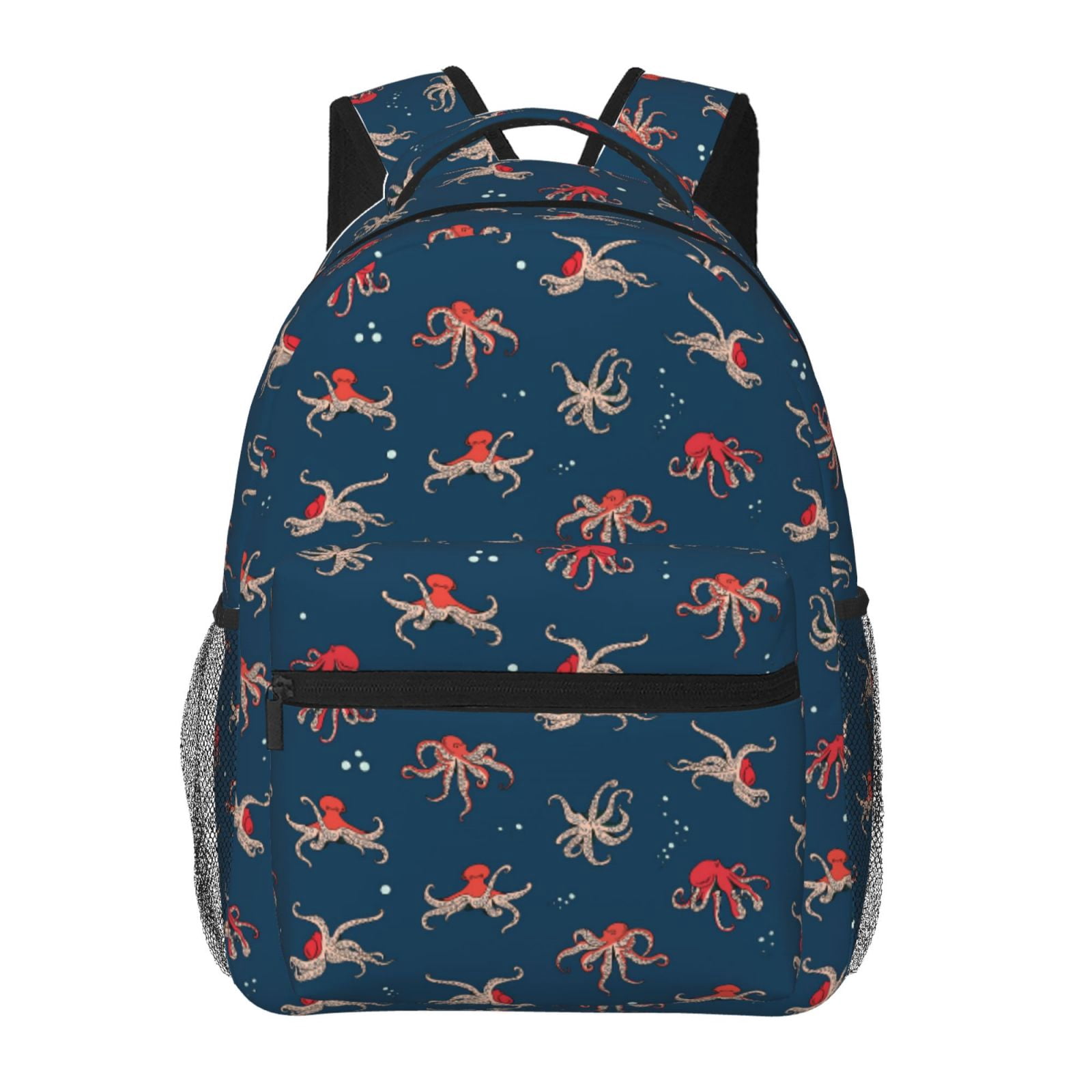 Qokaie Octopus Sea Life Printed Lightweight Casual Bag, Ergonomic ...