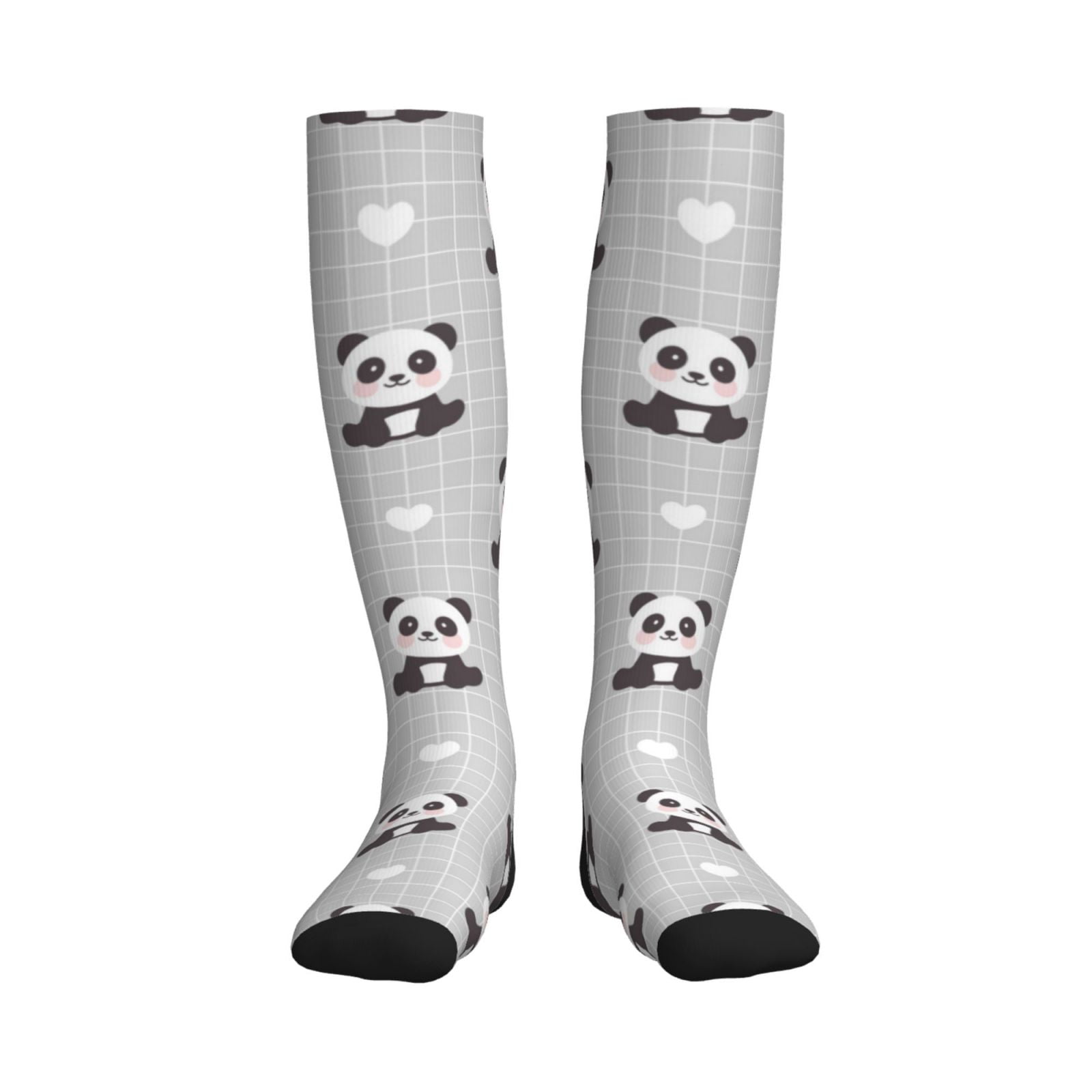 Qokaie Panda Bear Drawing Sports Compression Socks - Comfortable ...