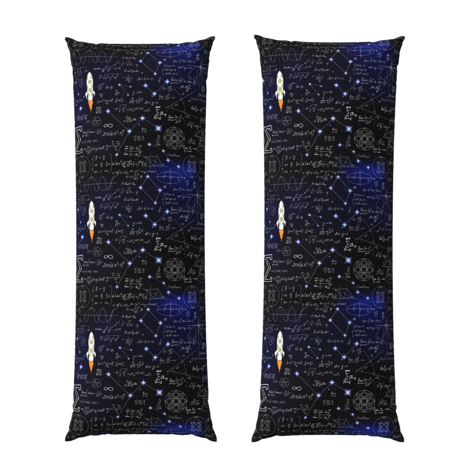 Qokaie Physical Formulas Print Cotton Hypoallergenic Body Pillow ...