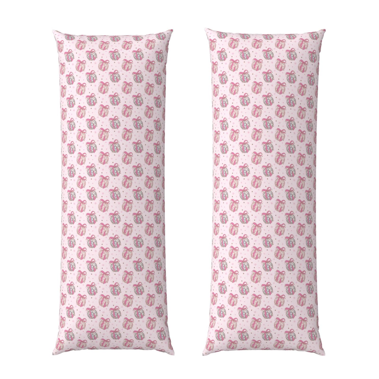 Qokaie Pink Disco Ball Print Cotton Hypoallergenic Body Pillow ...