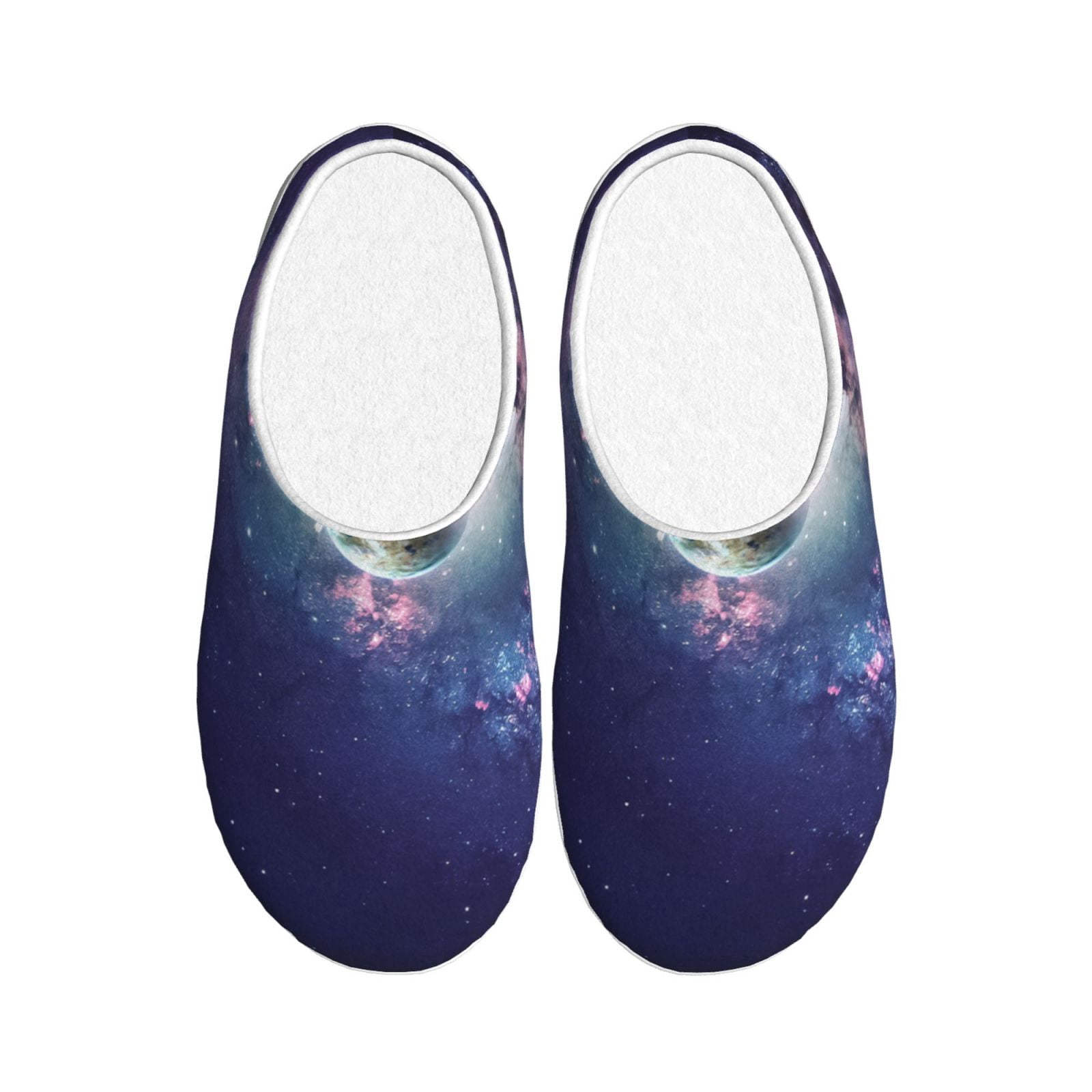 Qokaie Planets Stars And Galaxies Pattern Women's Memory Foam Cotton ...