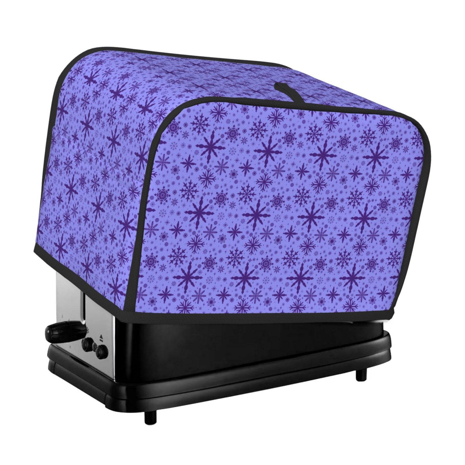 Qokaie Purple Snowflake Elegance Print Toaster Cover 2 Slice,Toaster ...
