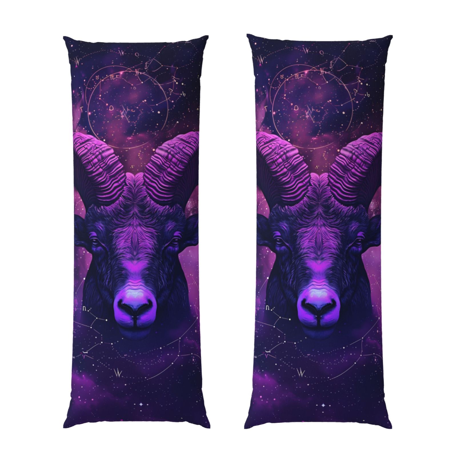 Qokaie Purple Starry Sky Antelope Print Cotton Hypoallergenic Body ...