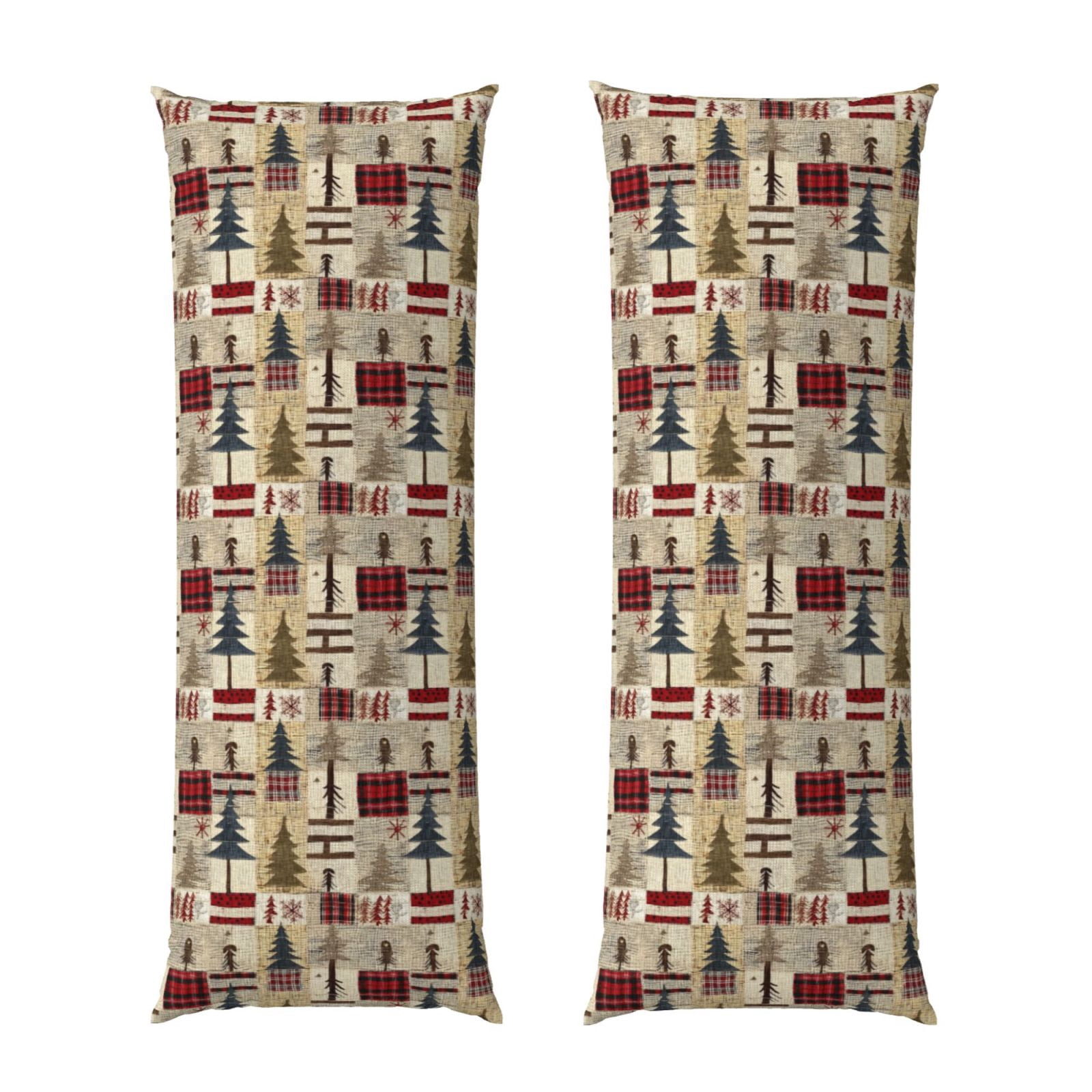 Qokaie Rustic Plaid Forest Lodge Print Cotton Hypoallergenic Body ...