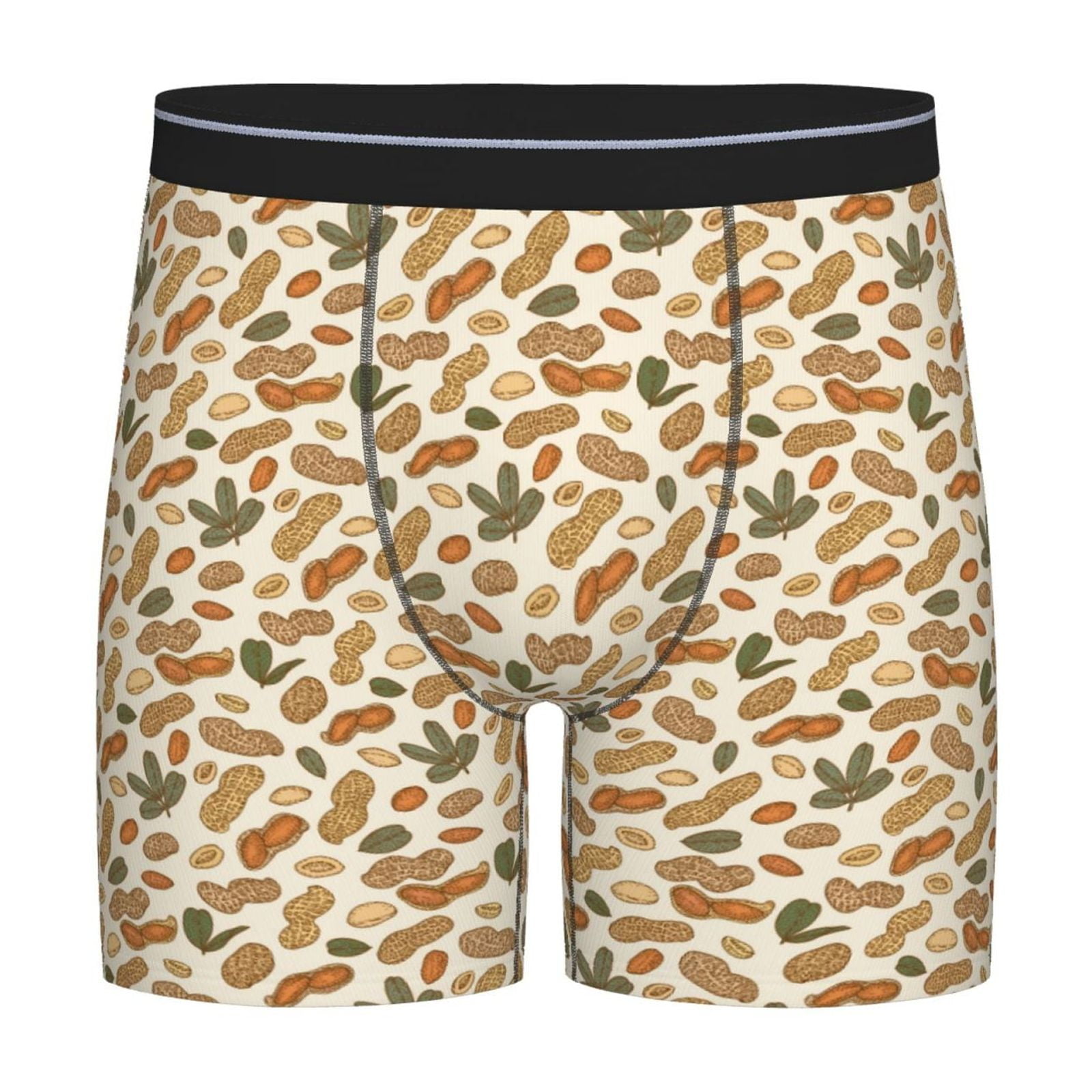 Qokaie Set With Peanut for Men's Cotton Briefs Underwear, Long Leg ...