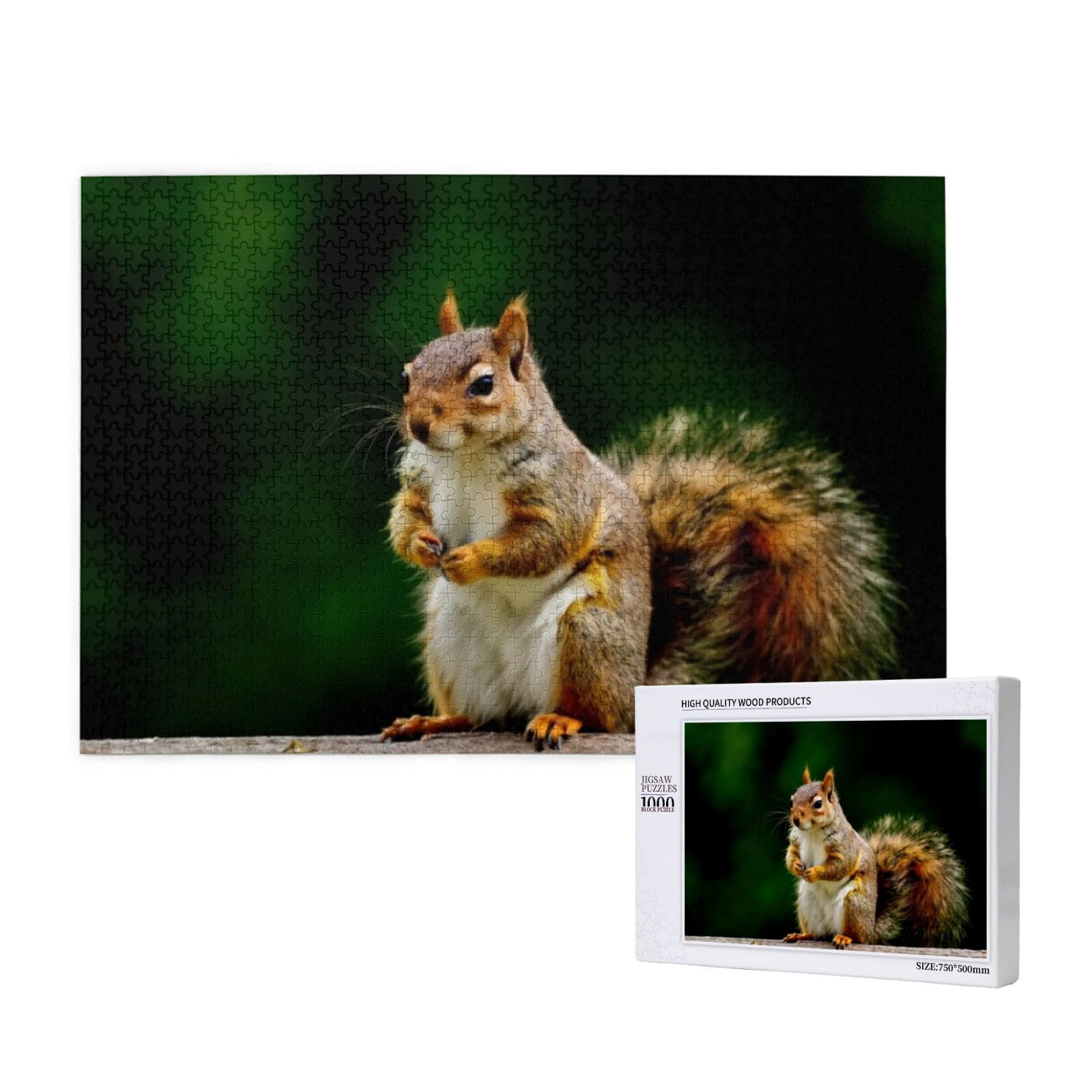 Qokaie Squirrels Eating Peanuts On The Tree Pattern Picture Puzzle ...
