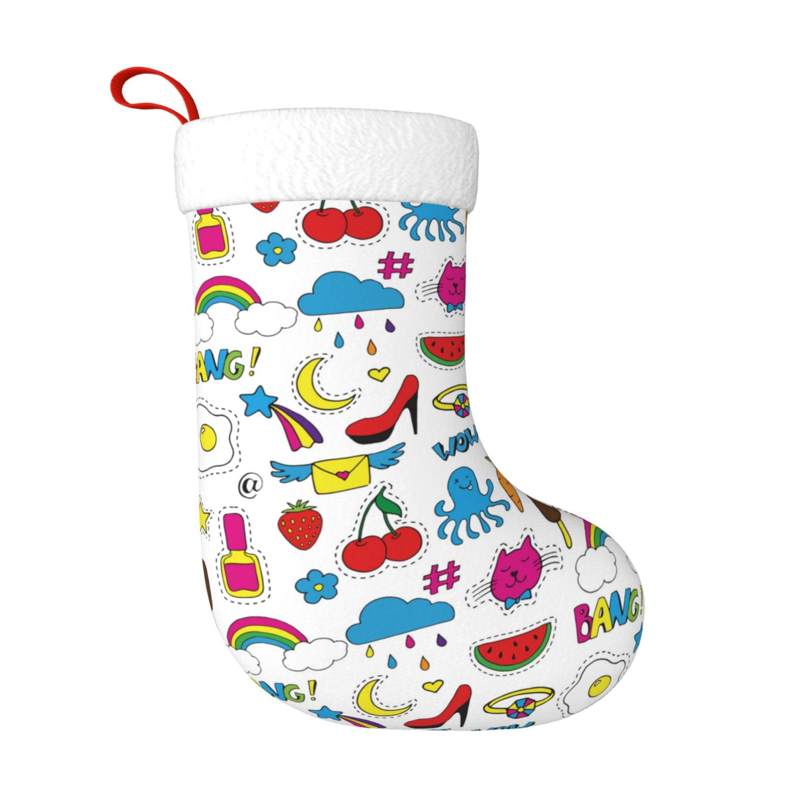 Qokaie Summer Christmas Stockings 18 Inch,Large Xmas Stocking for ...