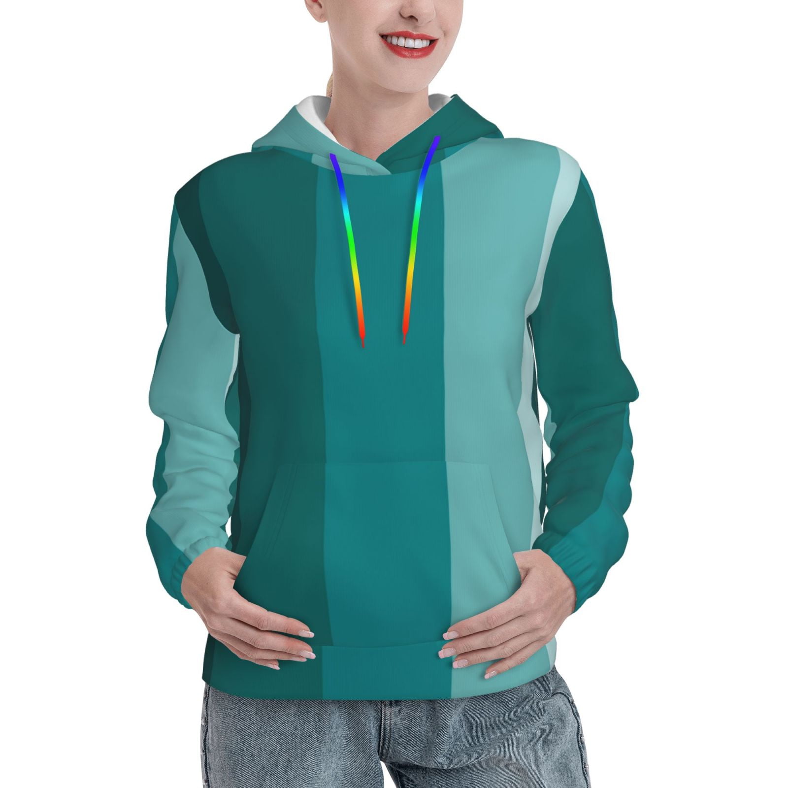 Haiem Teal Color for Men's Fashion Hoodies & Sweatshirts with Kangaroo ...