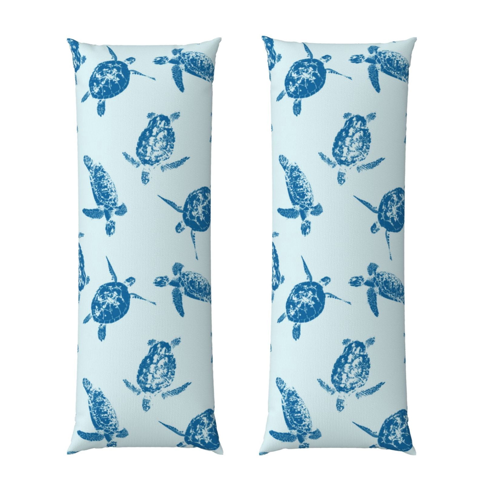 Qokaie Turtle Print Cotton Hypoallergenic Body Pillow protectors with ...