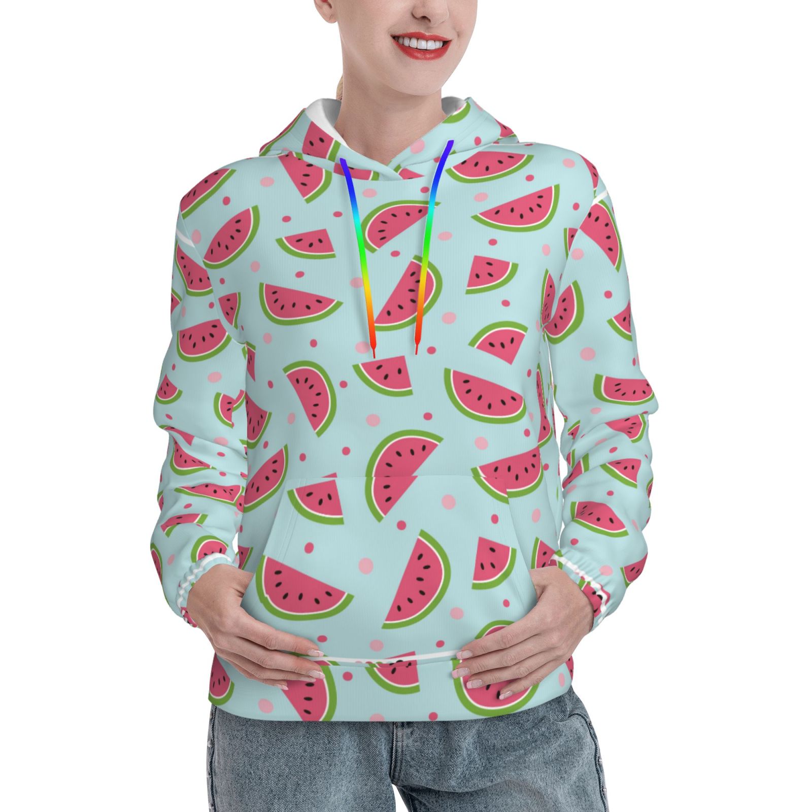 Haiem Watermelon for Men's Fashion Hoodies & Sweatshirts with Kangaroo ...