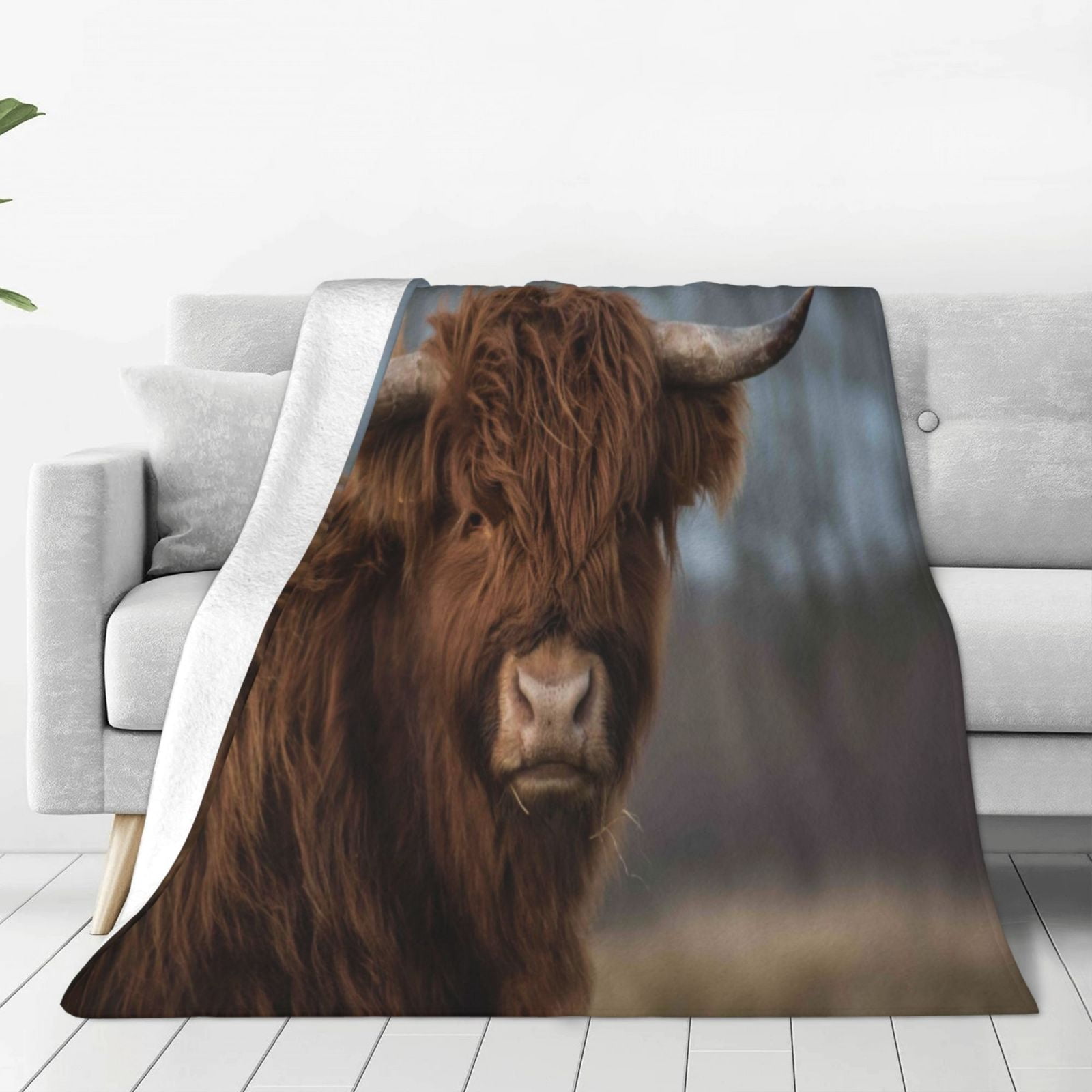 Qokaie Yak Soft Cozy Plush Fleece Throw Blanket 40"x30" ,Fuzzy Flannel ...