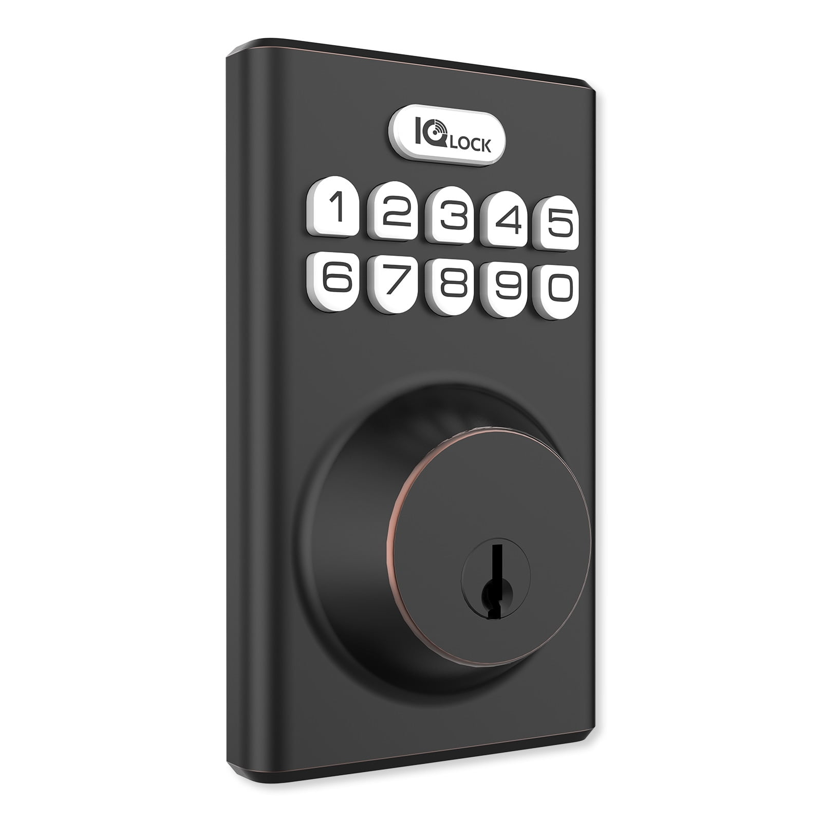 Qolsys IQ Lock-PGK-ORB IQ Lock-PG Push Button Deadbolt, Oil-Rubbed ...