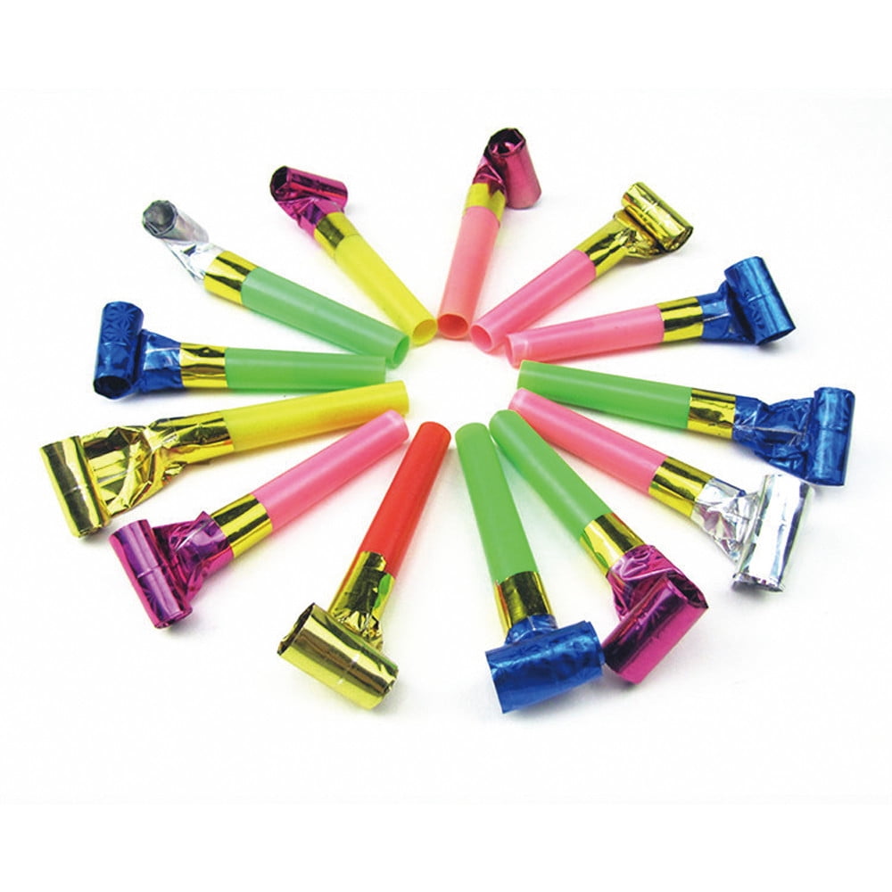 Qonioi 100 PCS Party Blowout Whistles, Noise Maker Wedding Favor Toys ...