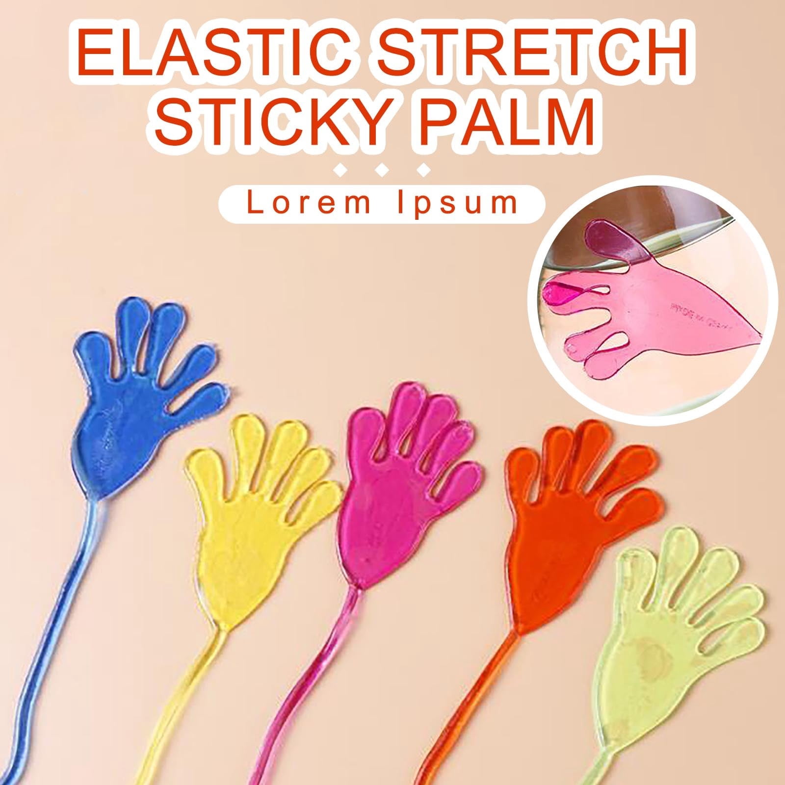 Qonioi 12PC Sticky Hand Toys, Telescopic Stretch Hands for Party Favors ...
