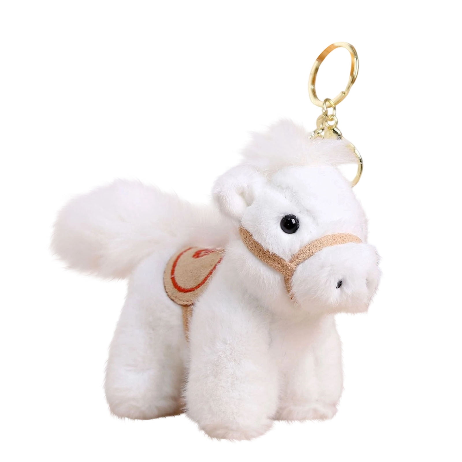 Qonioi 2026 Year of the Horse Plush Keychain, Cloud Embroidered Horse ...