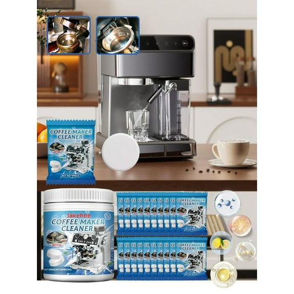 Qonioi Coffee Machine Cleaning Tablets 20 Count, Precision Dissolution ...