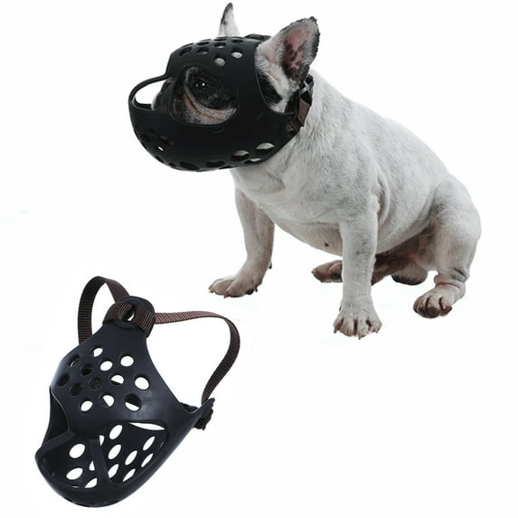Qonioi Dog Muzzle, Short Snout Anti-Bite Anti-Scavenging Muzzle ...