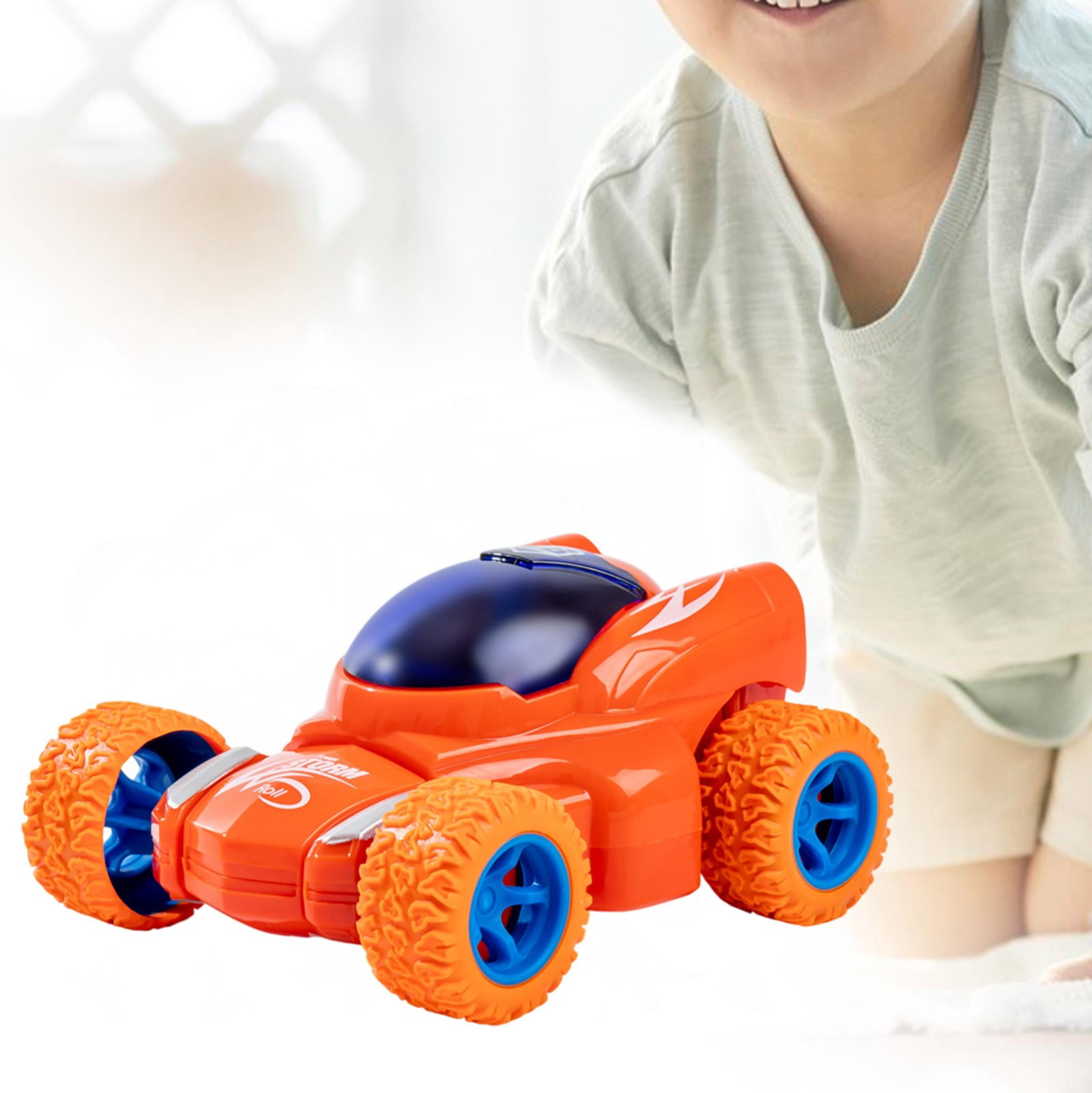 Qonioi Double Sided Friction Power Car with Flip Mechanism, 4WD ...
