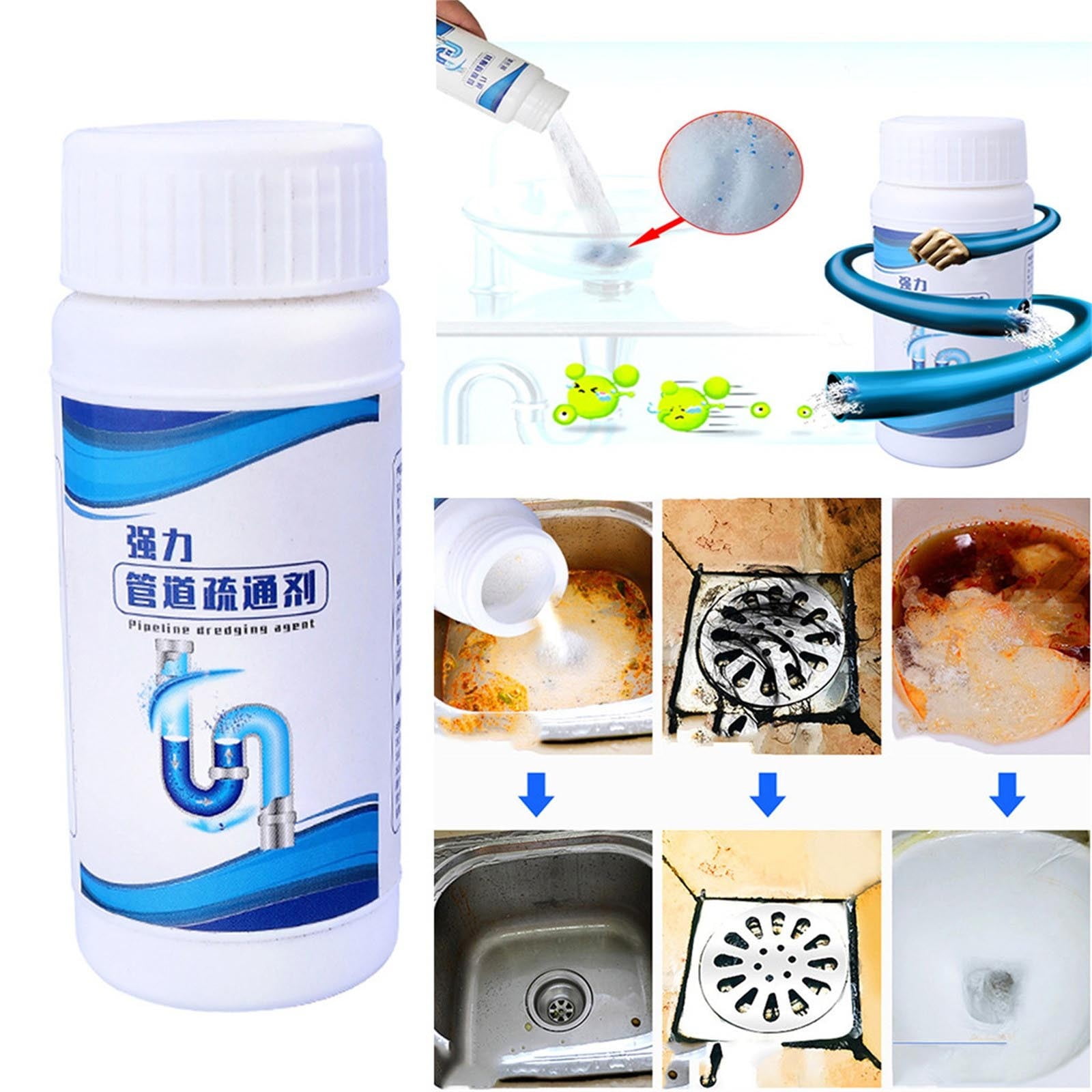 Qonioi Fast Foaming Drain Cleaner, Powerful Enzyme Toilet Sink Pipe ...