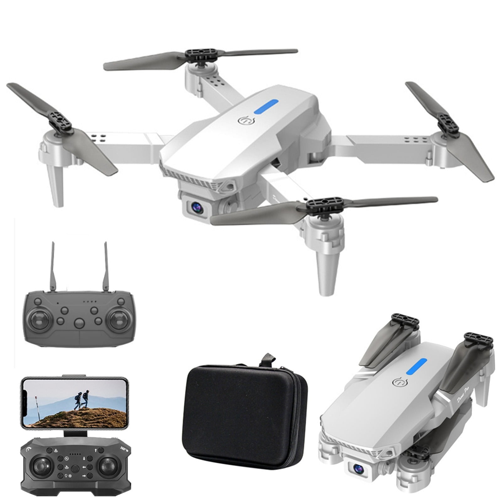 Qonioi Foldable Drone with 1080P FPV Camera, WiFi RC Quadcopter with ...