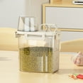 Qonioi Food Grade Grain Storage Container, Airtight Sealed Rice Bucket ...