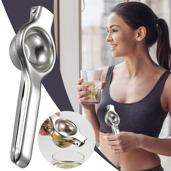 Qonioi Heavy Duty Manual Citrus Press Juicer, Stainless Steel Lemon ...