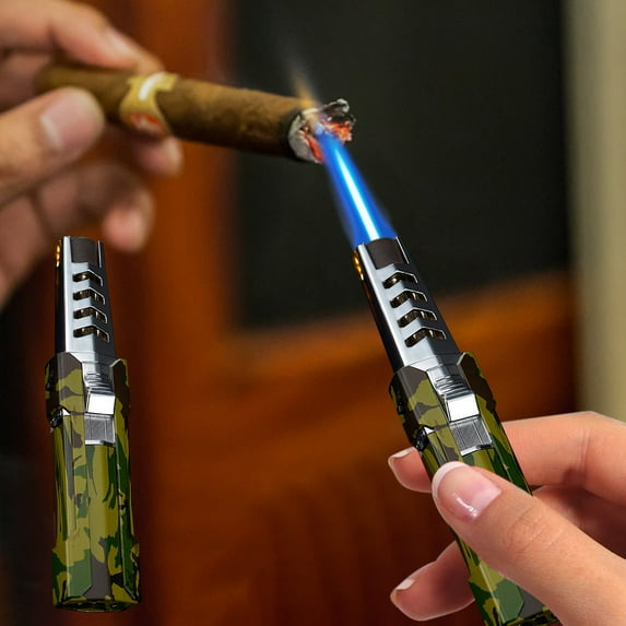 Qonioi Metal Welding Torch Lighter, Windproof Adjustable Flame Butane ...