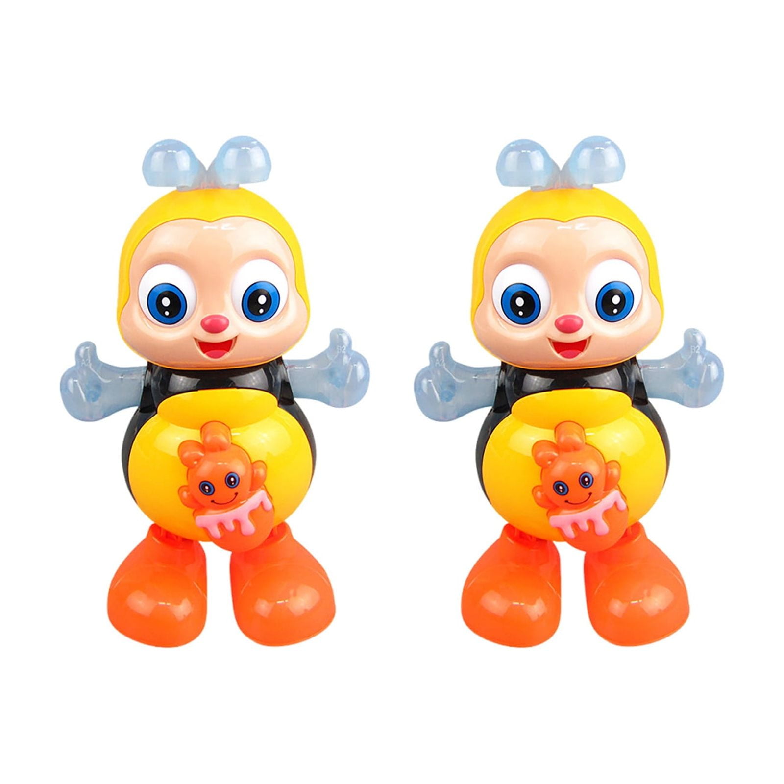 Qonioi Musical Dancing Bee Toy, Interactive Swaying Baby Toy with ...