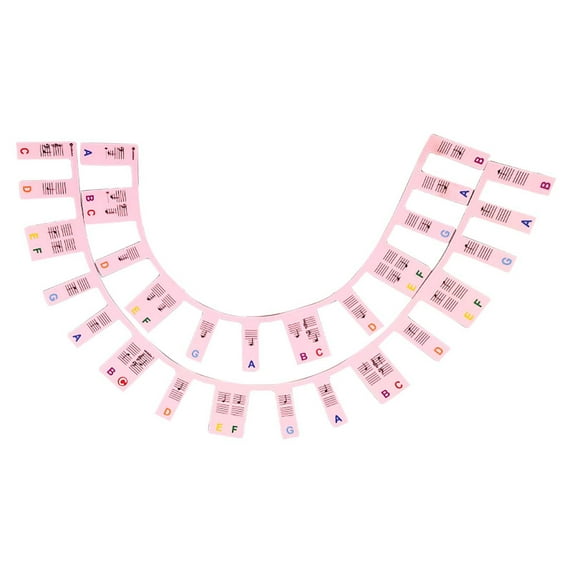 Qonioi Piano Key Note Guide, Removable 61 Key Keyboard Sticker ...