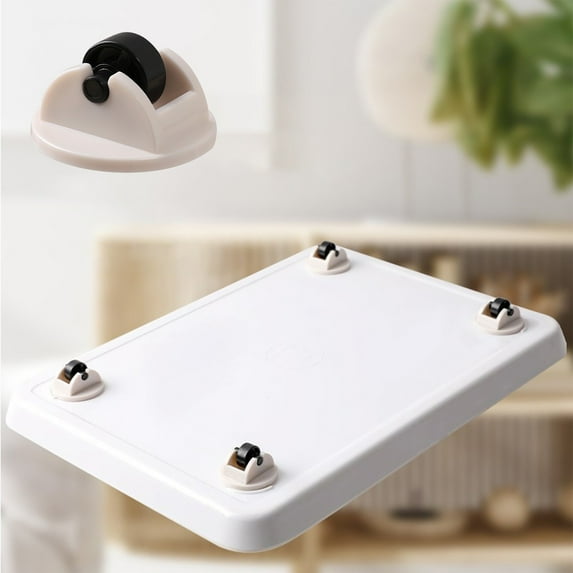 Qonioi Plastic Storage Box Wheels, Heavy Duty Casters for Underbed ...