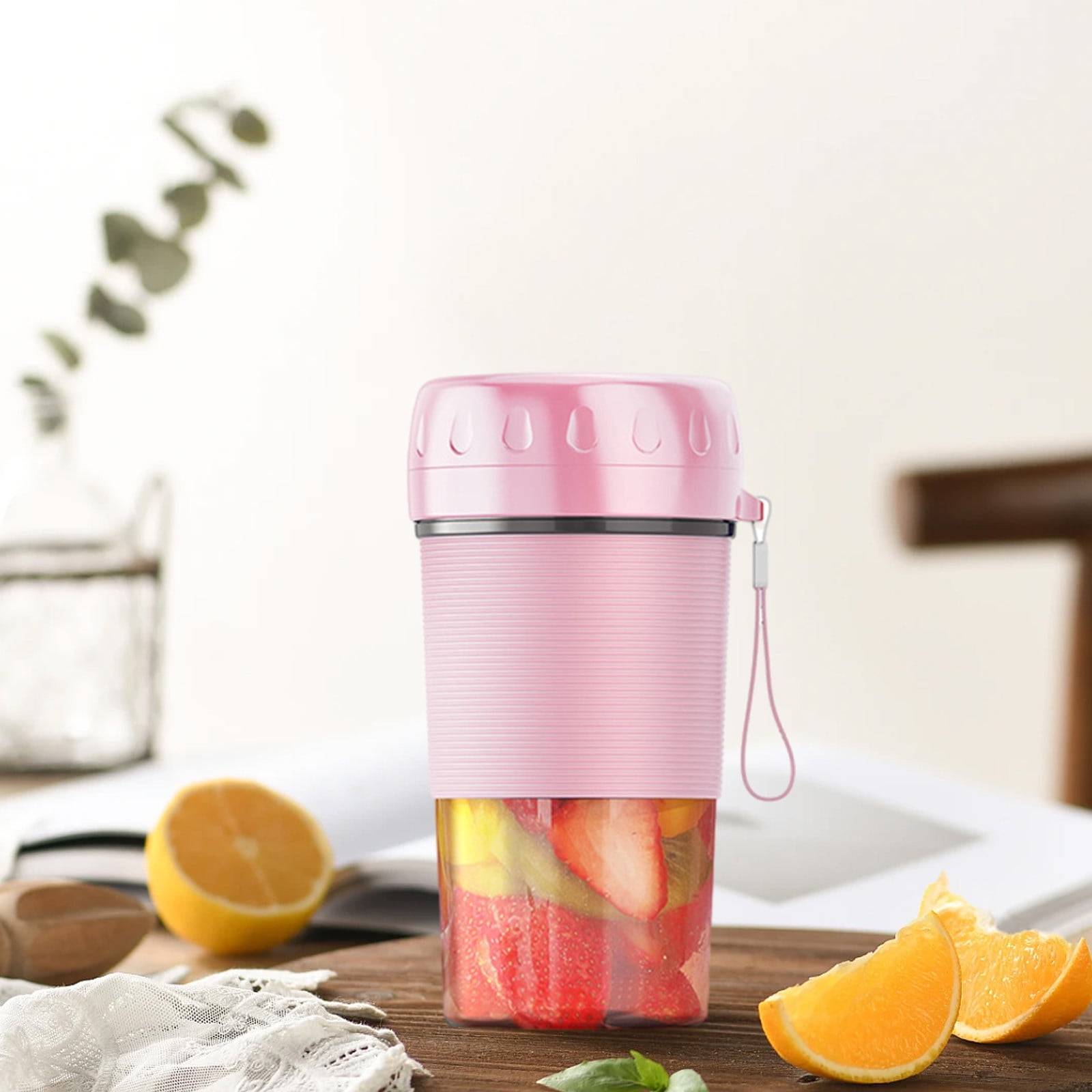 Qonioi Portable USB Blender, 350ml Rechargeable Smoothie Maker ...