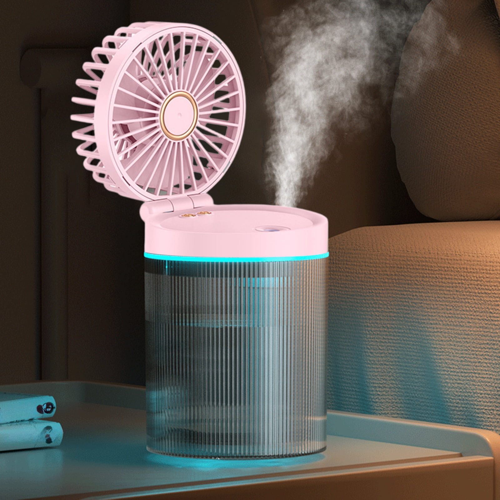 Qonioi Portable USB Mini Air Cooler Fan, USB Rechargeable Personal ...