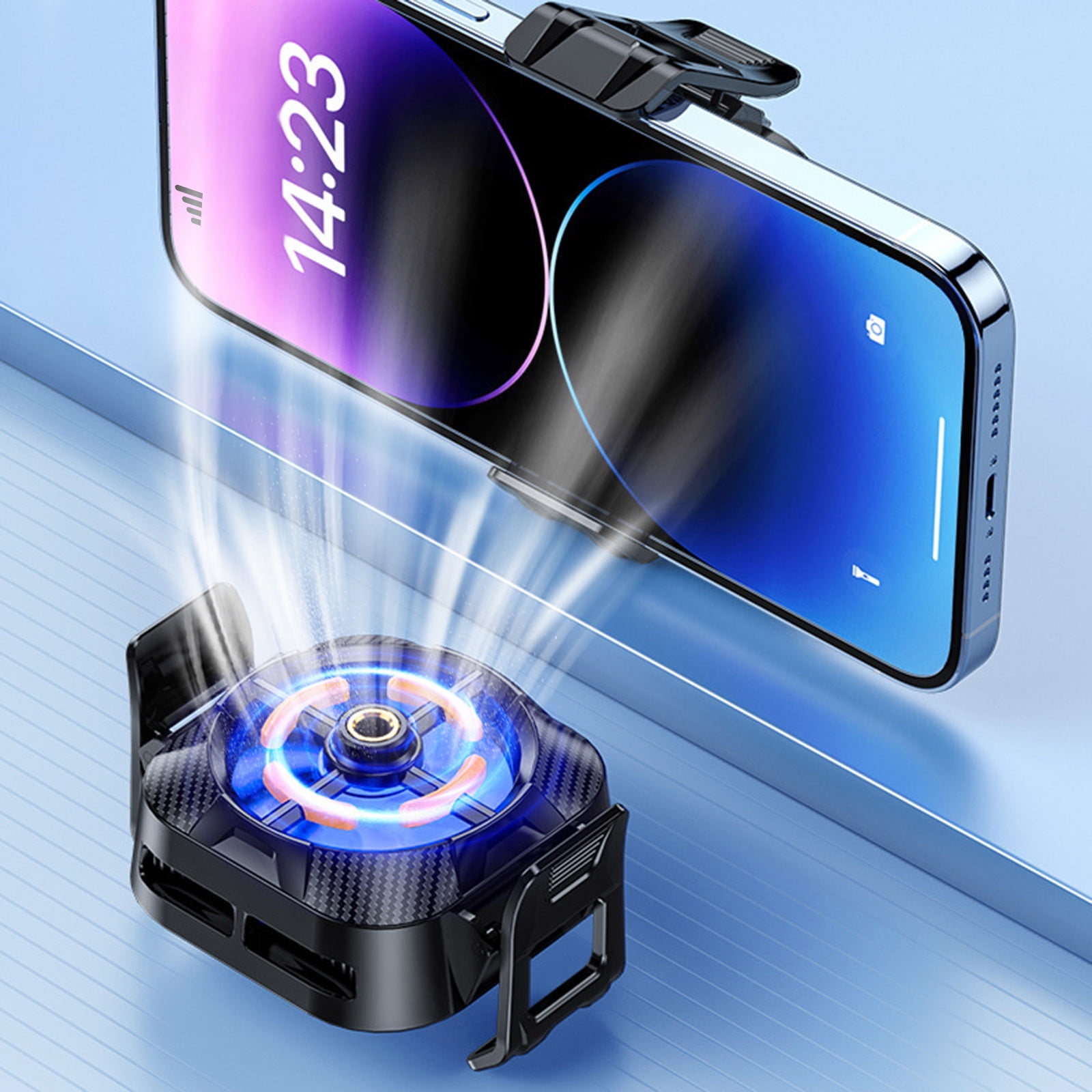 Qonioi Semiconductor Phone Cooler Magnetic Suction, RGB Gaming Heat ...