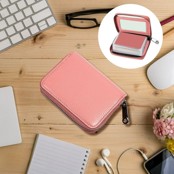 Qonioi Slim Card Holder, Compact RFID Blocking Wallet for Men Women ...