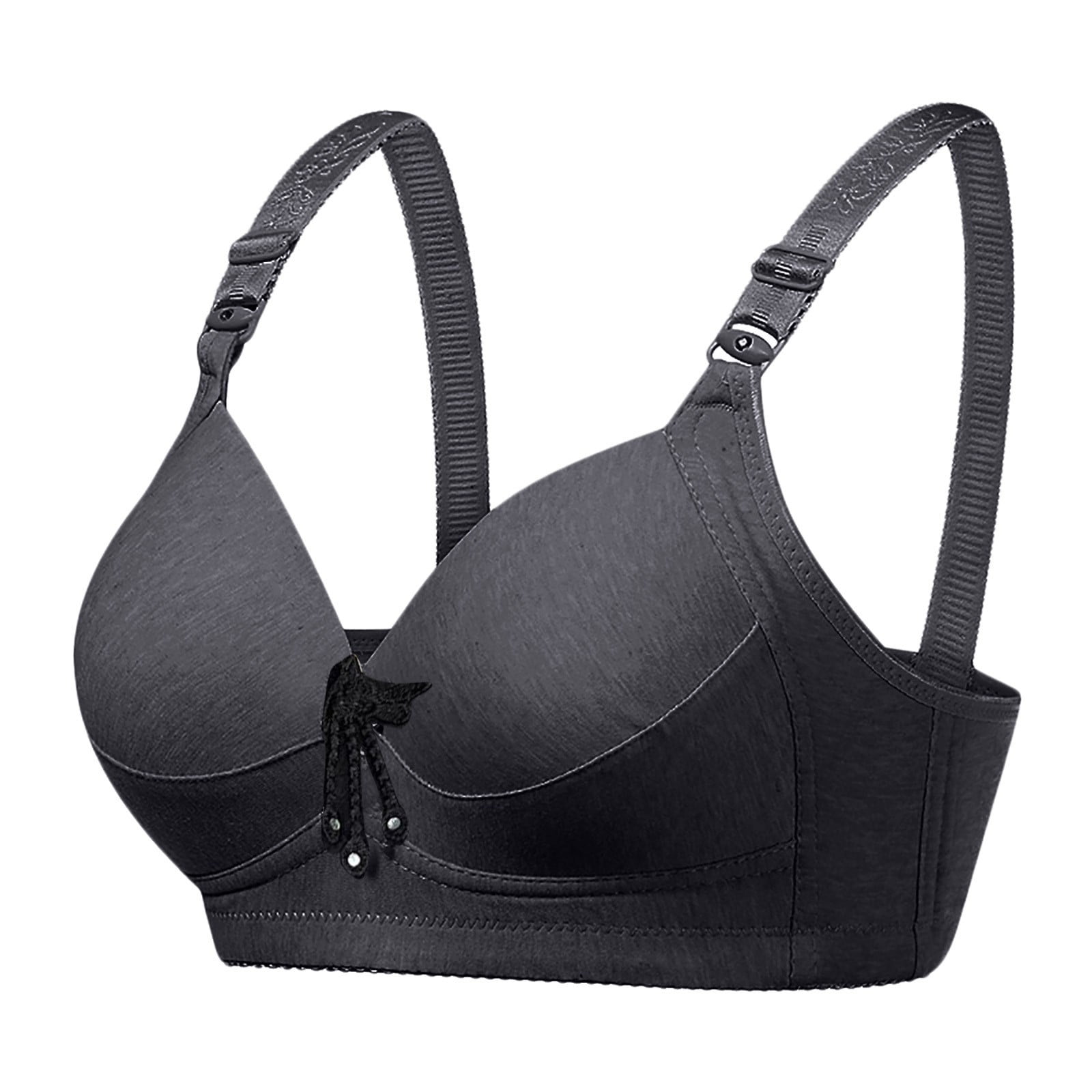 Qonioi Sports Bras for Women, Backless Bra Full Coverage Wirefree ...