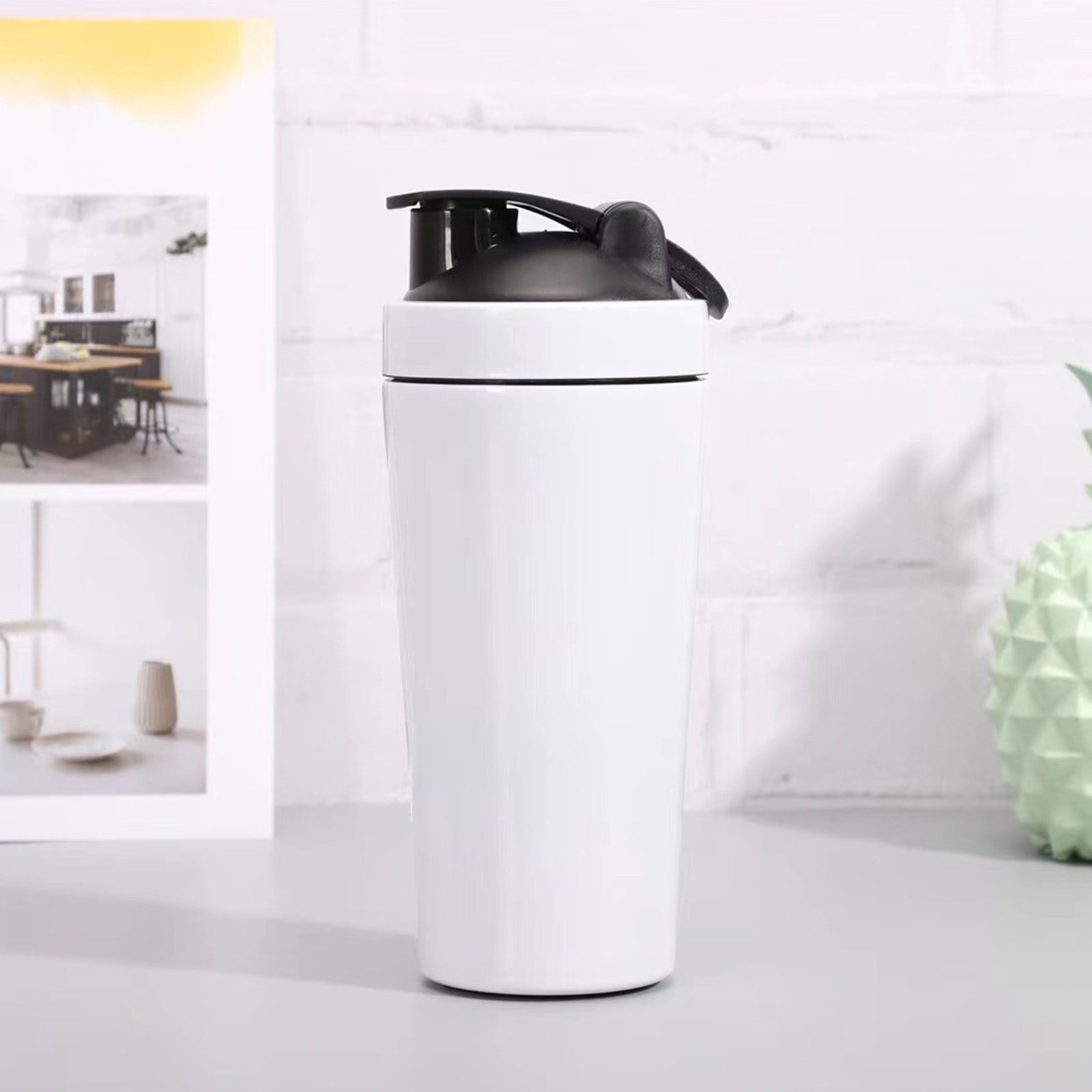 Qonioi Stainless Steel Protein Shaker Bottle, Insulated Metal Shaker ...