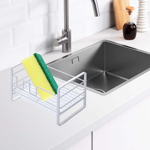 Qonioi Steel Soap Sponge Rack, Multipurpose Kitchen Bathroom Organizer ...