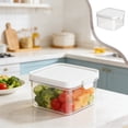 Qonioi Transparent Airtight Storage Jar Set, Clear Kitchen Canisters ...