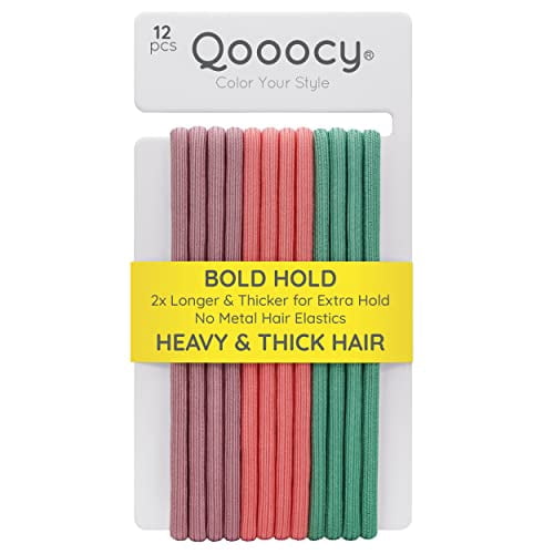 Qooocy Extra Long Hair Tie for Long Thick and Curly Hair Elastic ...
